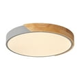 Aiwen Round LED Flush Mount Ceiling Lamp Modern Light Fixture Gray ...