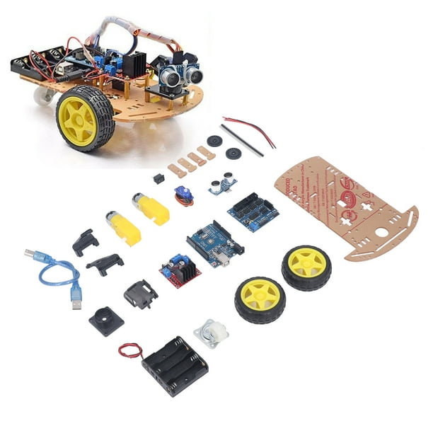 Smart Robot Car Chassis Kit, Programmable DIY Car Kit 4 Battery ...
