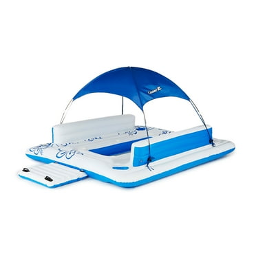CoolerZ Tropical Breeze III Inflatable 8-Person Floating Island with UV ...