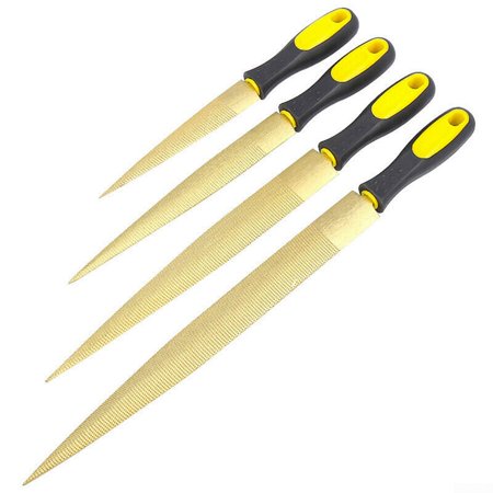 4PC WOOD RASP SET CARPENTER FILE WOOD WORKING CARVING SHAPING SMOOTH 4 ...