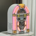 Arkrocket Athena Mini Jukebox with Bluetooth, Radio, Vintage Look ...