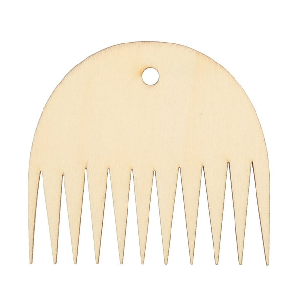 11 Teeth Wooden Weaving Comb Tapestry Weaving Loom Comb Tool DIY ...