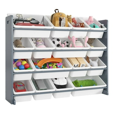Wooden Storage Organizing Toy Box, White - Walmart.com