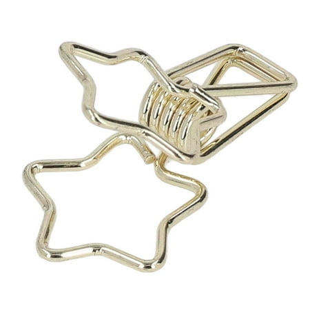 Hollow Binder Clamps,100Pcs Star Binder Clips Hollow Binder Clips Star ...