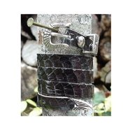 Western Hatband Black & White Genuine Python Snake Skin with 3 Pc ...