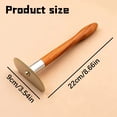Brass Gua Sha Board with Rosewood Handle - Long Handle Body Massage ...
