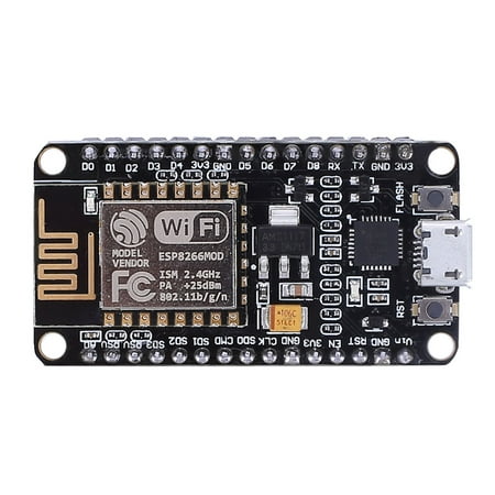 NodeMcu v2 AMS1117 CP2102 ESP-12E Development Board Module Panel Black ...