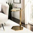 SAFAVIEH Aurea Luxury Style Hexagon Sahpe C Table with Gold Coating (15 ...