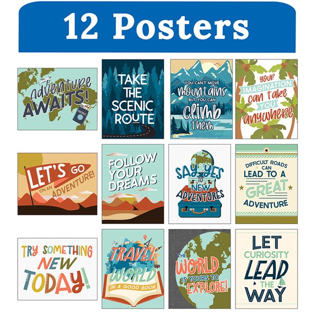 Mini Posters: Let's Explore Poster Set | Bundle of 10 Sets - Walmart.com
