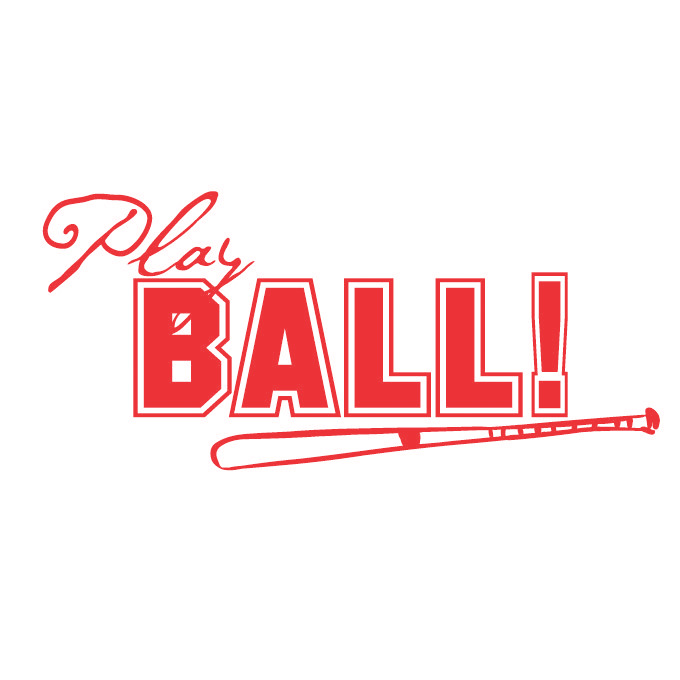 Play Ball! Vinyl Graphic - Large - Red - Walmart.com