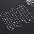 6Pcs 6 Styles 304 Stainless Steel Cable Chain Anklets with Heart Link ...