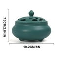 Ceramic Incense Burner Cones Bowl with Metal lid + Calabash Incense ...