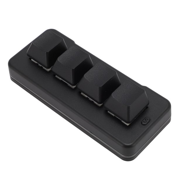 4 Key Keypad, 3 Modes Blue Switch Programmable Small Mechanical Keypad ...