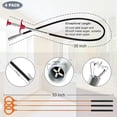 ACDANC Hair Catcher Drain Auger Cleaner Tool Set 3 x 53 Inch Sink Snake ...