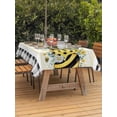 Bee Love Rectangle Outdoor Tablecloth with Umbrella Hole Vintage ...