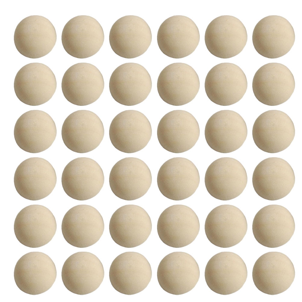 Click here for Pixnor 100pcs Unfinished Half Wooden Balls Mini He... prices