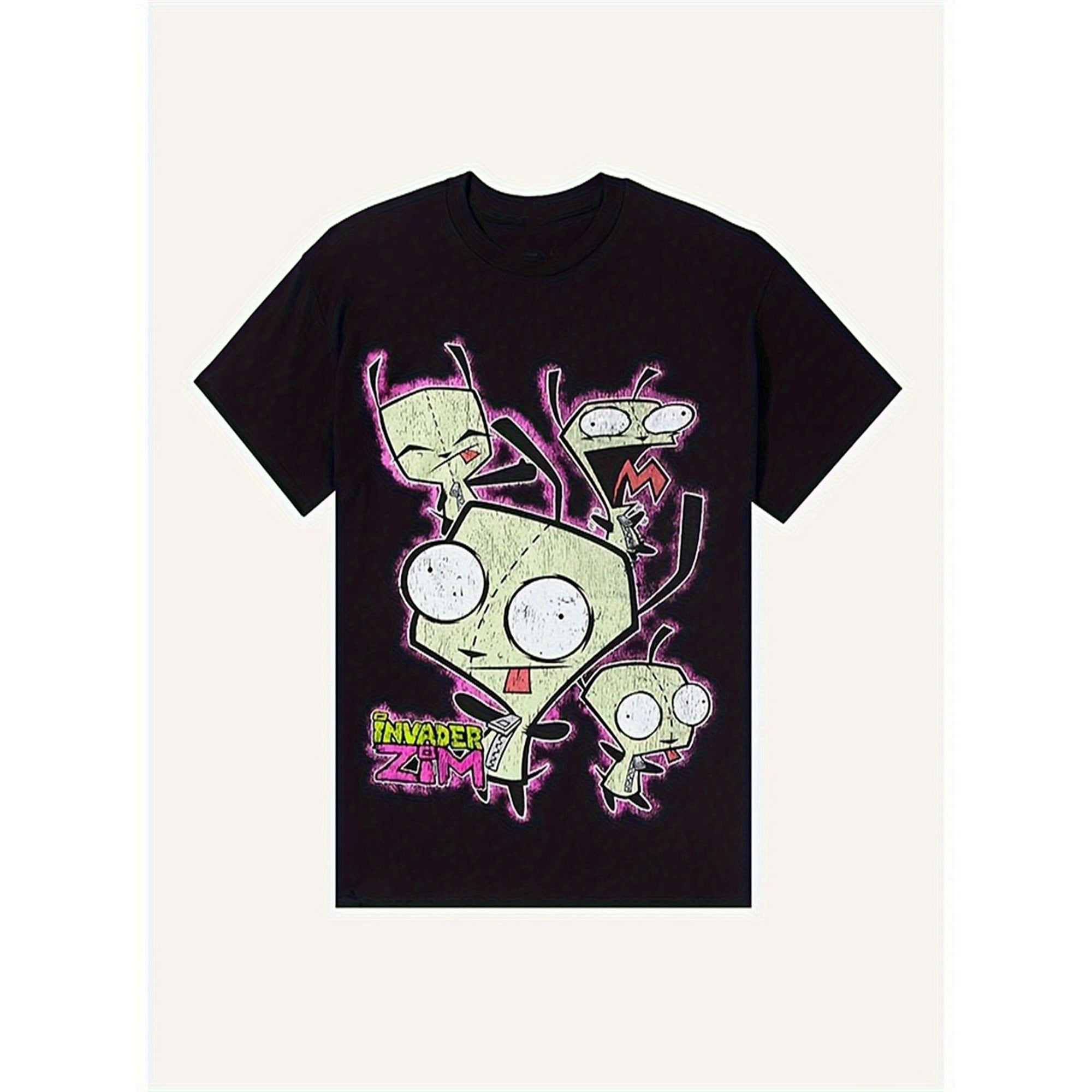 Click here for Yingd Invader Zim Gir Distressed Collage T Shirt U... prices