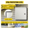 Chateauy 12×12×8 Inch NEMA4X IP66 All Weather Steel Electrical Junction ...