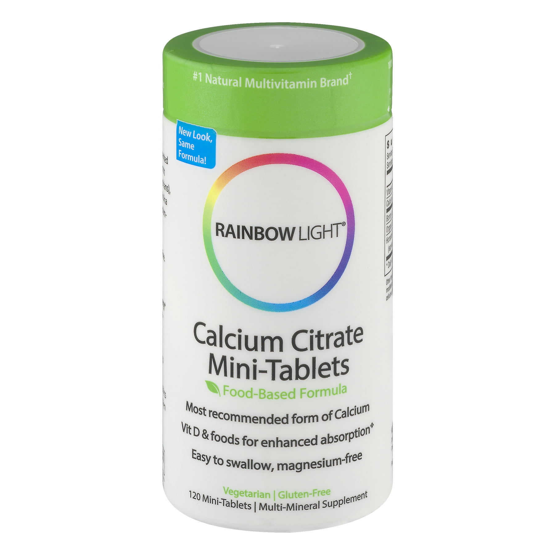 Rainbow Light Calcium Citrate Mini-Tabs 120 Tab - Walmart.com