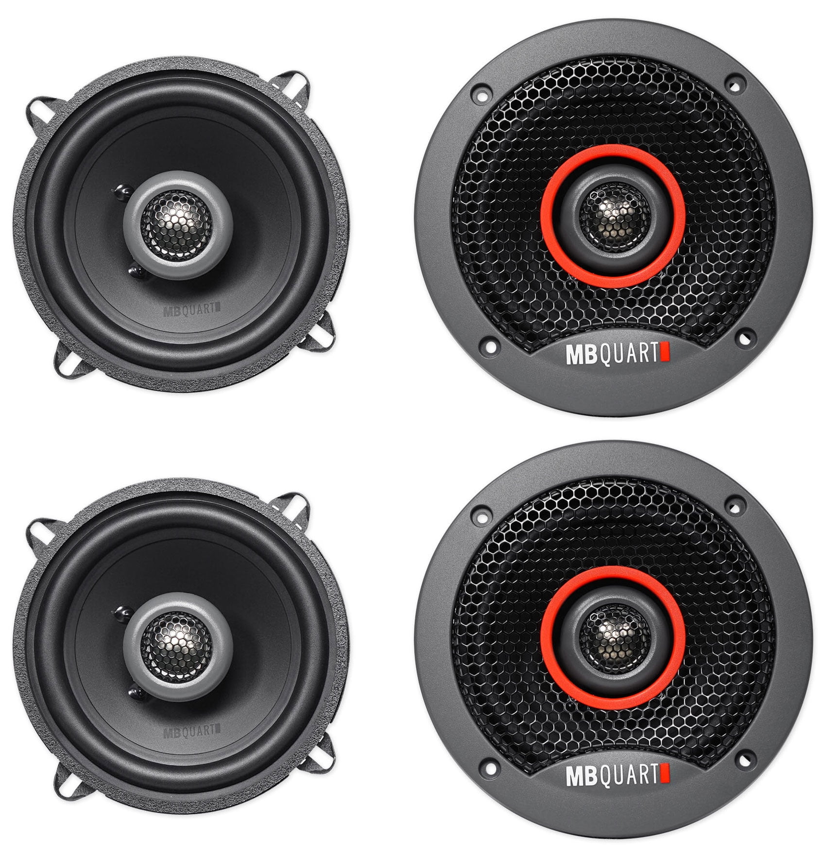 (4) MB QUART FKB113 5.25" 180 Watt Car Audio Coaxial Speakers - Walmart.com
