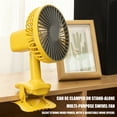 3 Speed Desk Fan Rechargeable Small Travel Camping Table Fan Quiet 90 ...