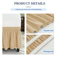 Subrtex Elastic Wrap Around Bed Skirt Dust Ruffle Smooth Soft Bed Frame
