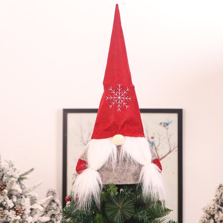 CHGBMOK Christmas Decorations Gnome Christmas Tree Topper, 25 Inch ...