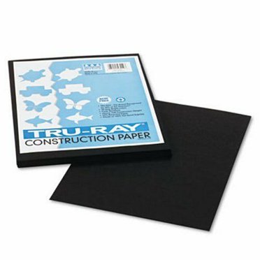 Pacon® Riverside™ Construction Paper, 12" x 18", Black - 50 Sheets per ...