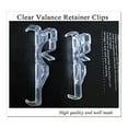 Valance Clips, Clear Plastic Valance Clips for Blinds, Window Blind ...