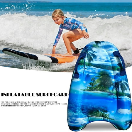 Yilovego Children Inflatable Surfboard Ocean Printed Buoy Kickboard ...