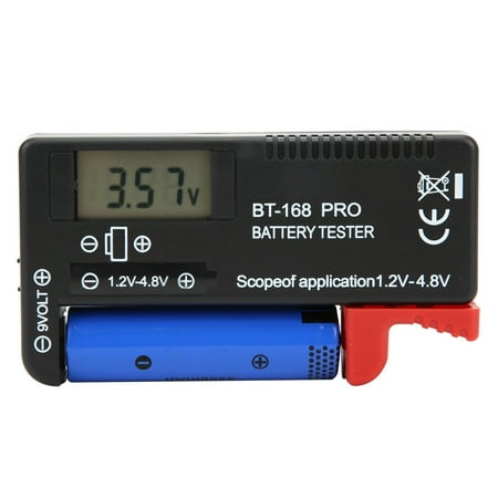 Battery Tester, Easy To Read LCD Display Multifunction Battery Testing ...