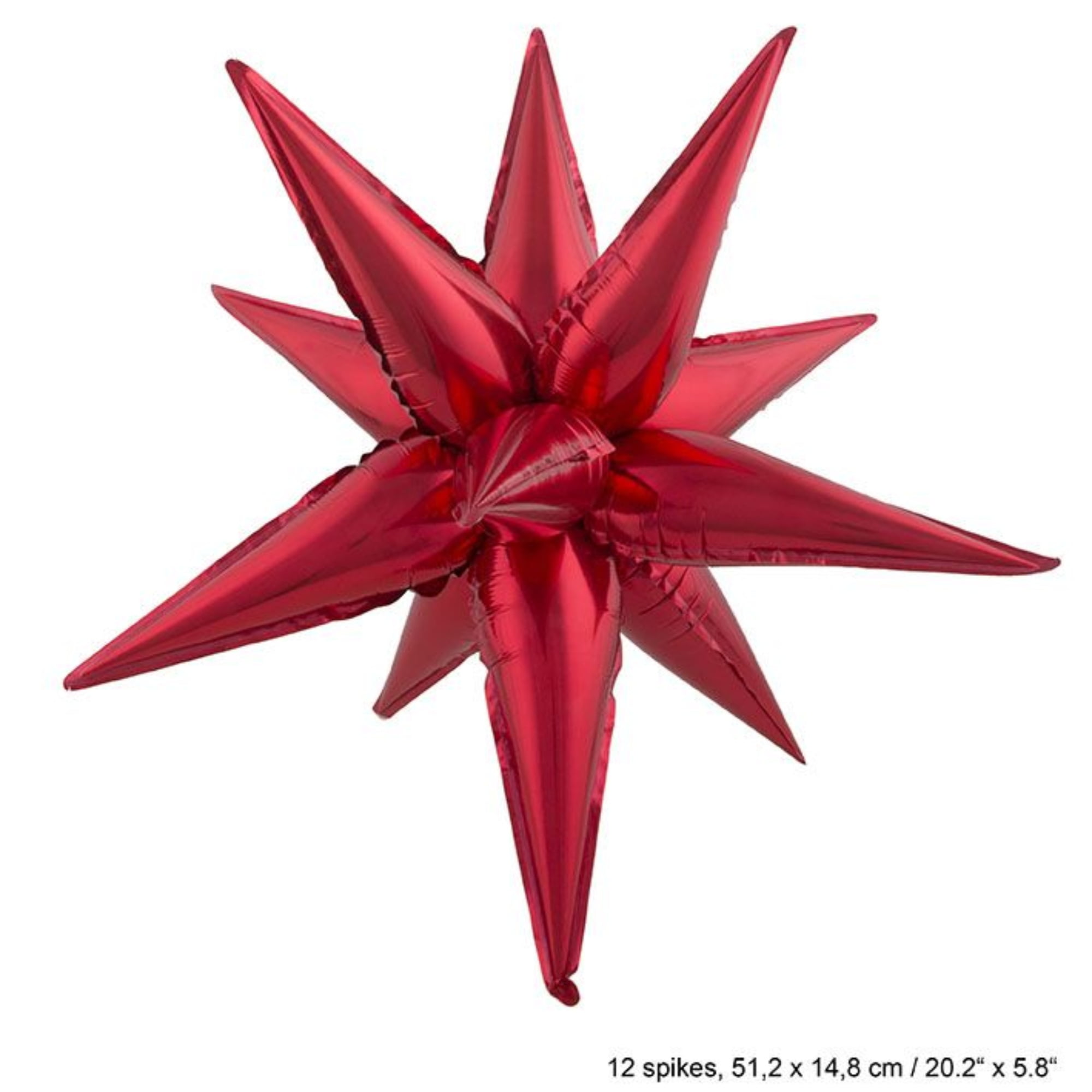 Balloon Foil 3d Star Burst 20x6 Red