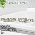 Queena Wedding Ring Set Anniversary Band Engagement Ring for Women Sterling Sterling Cz Ginger ...