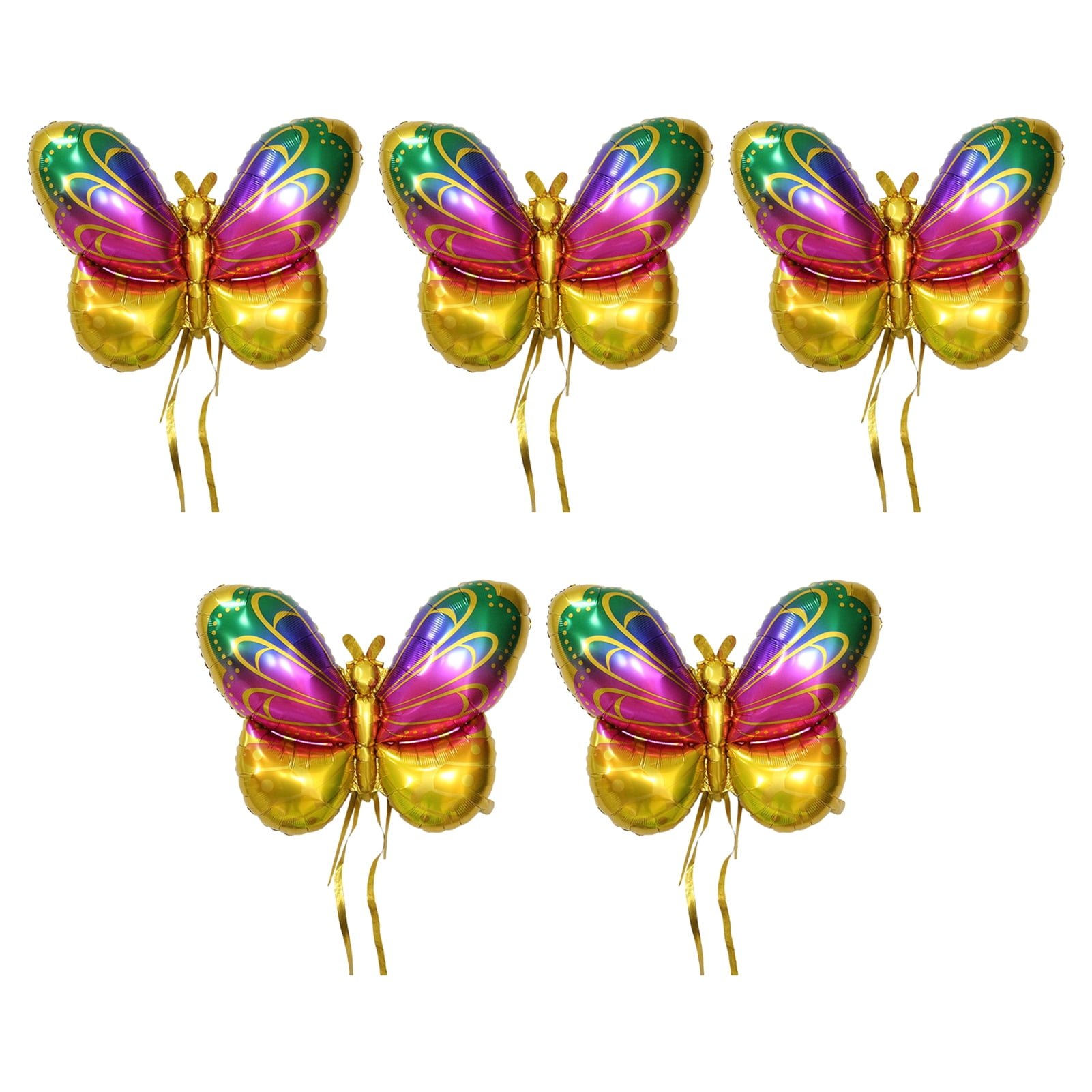 Kripyery Large Butterfly Aluminum Foil Balloon Colorful Butterfly ...