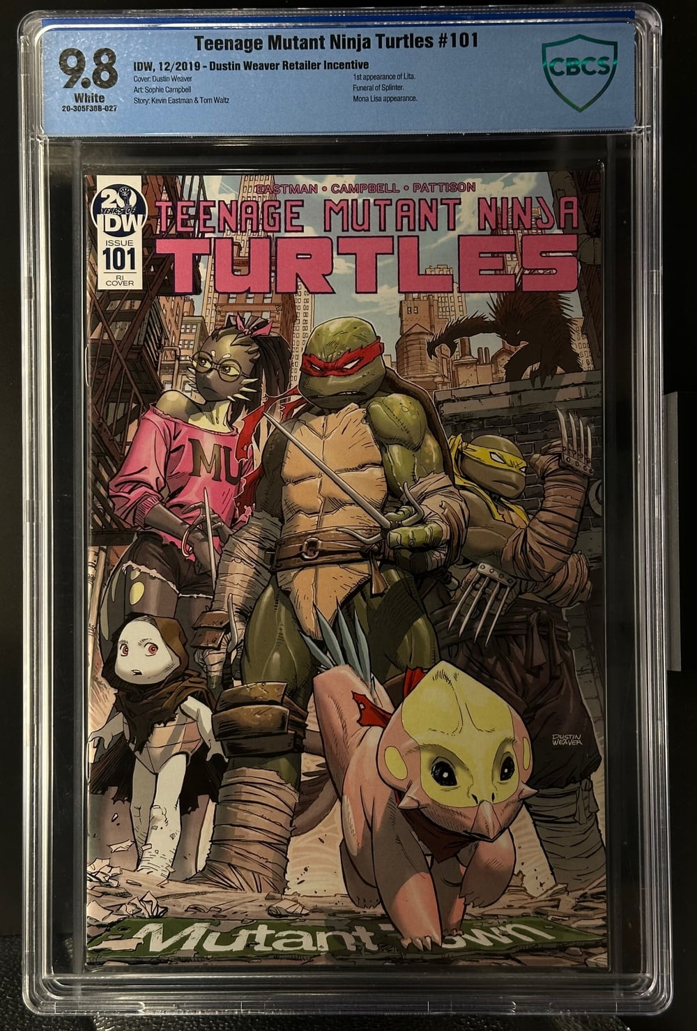 Teenage Mutant Ninja Turtles #101 - CBCS 9.8 Comic Book - Walmart.com