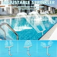 Double Spray Pool Fountain, Adjustable Nozzle for Inground/Above Ground ...