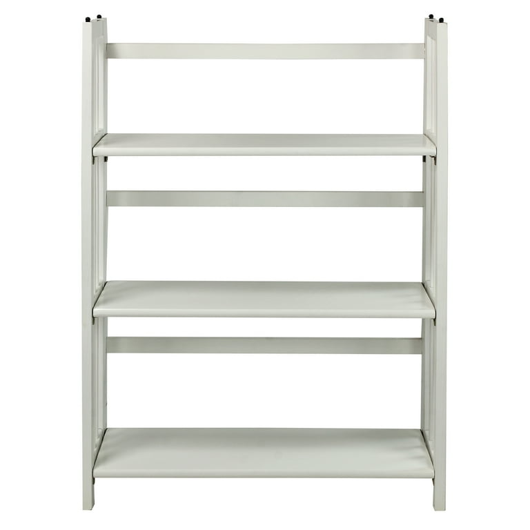 Free Shipping Yu Shan CO USA Ltd 330 21 3 Tier Folding Bookcase White Walmart