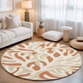Abstract Ocean Gradient Coral Round Area Rug 3ft,Living Room Rug Non ...