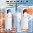 4 in 1 Tower Fan and Heater Combo with Humidification, 1800W Space ...