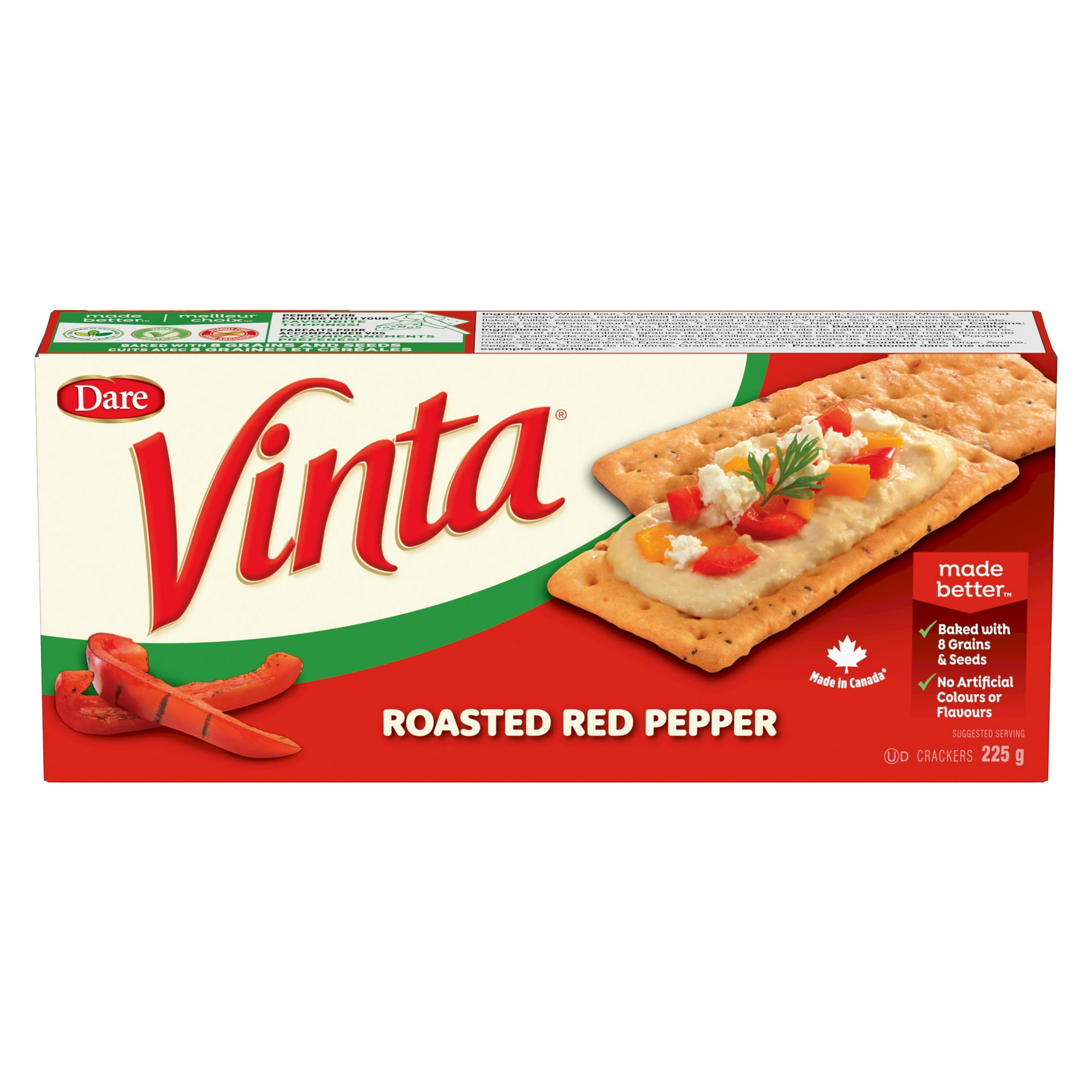Click here for Vinta Roasted Red Pepper Crackers  Dare 225 G prices
