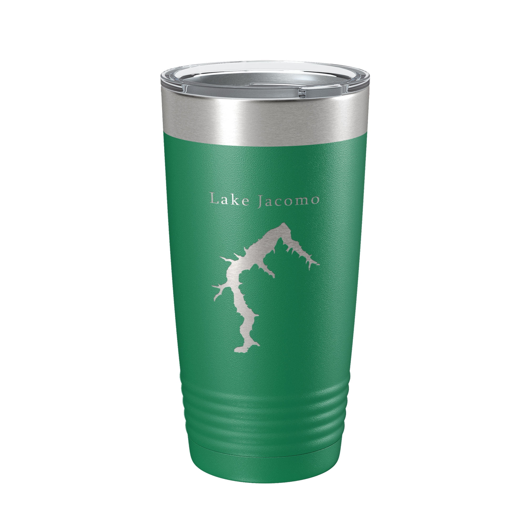 Lake Jacomo Map Tumbler Travel Mug Insulated Laser Engraved Coffee Cup ...