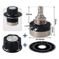 2Pcs Single Turn Rotary Potentiometer, Carbon Film Variable Resistor ...