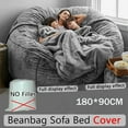 Microsuede 56ft Foam Giant Bean Bag Memory Living Room Chair Lazy Sofa