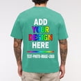 Custom T-Shirt Personalized Cotton Washed Short Sleeve T-Shirt - Double ...