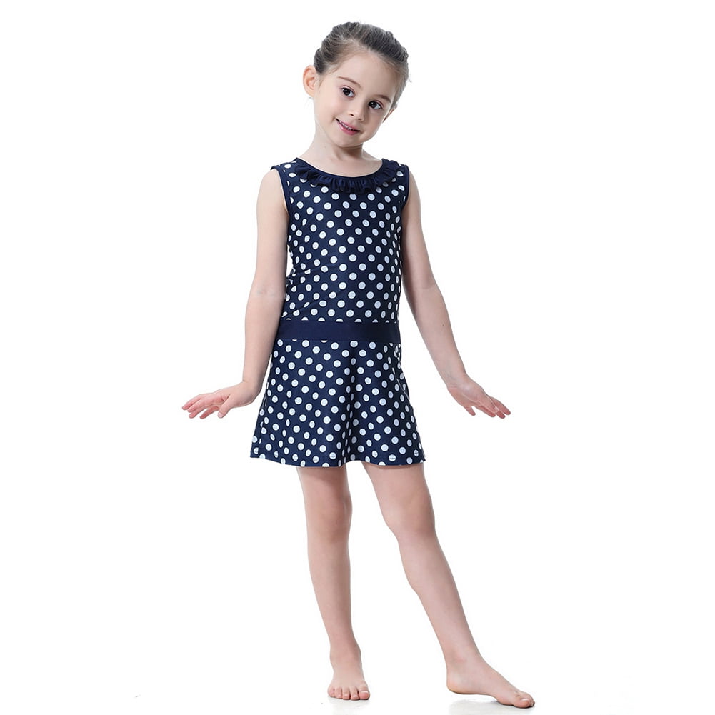 Traje De Baño Para Niñas Musulmanas Traje De Baño Sin Mangas Dividido ...