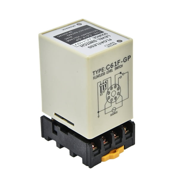 LYUMO Floatless Level Relay Environmental Flame Retardant Shell High Accuracy C61F‑GP Water ...