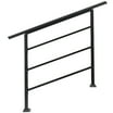 EasingRoom 4-Step Handrail for Outdoor Stairs, Wrought Iron Metal ...