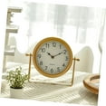 Hyjoy Golden Table Clock Office, Living Room, and Bedroom Clock with ...