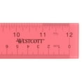 Westcott Acrylic Ruler, 12", Transparent, Imperial, 2.2 lb., High ...