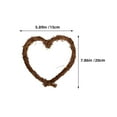 UPKOCH 2pcs Natural Grapevine Wreaths Dark Brown Heart Model Decoration ...